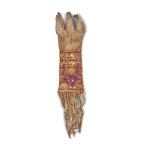 Bonhams Skinner : A Plains Elk Dreamer's Society tobacco bag overall lg ...