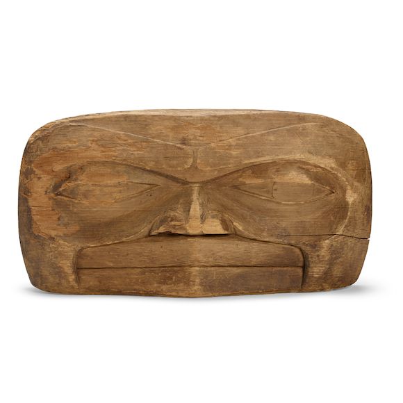 Bonhams : A Tlingit effigy clan house architectural panel