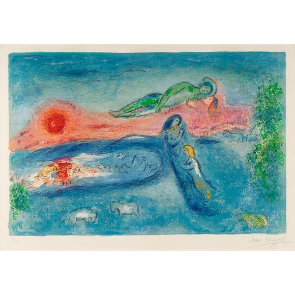 Bonhams : Marc Chagall (1887-1985); La Mort de Dorcon (Death of Dorkon), from Daphnis et Chloé;