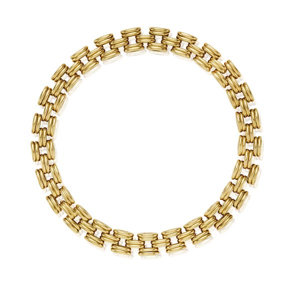 Bonhams : FARAONE MENNELLA AN 18K GOLD NECKLACE, ITALY