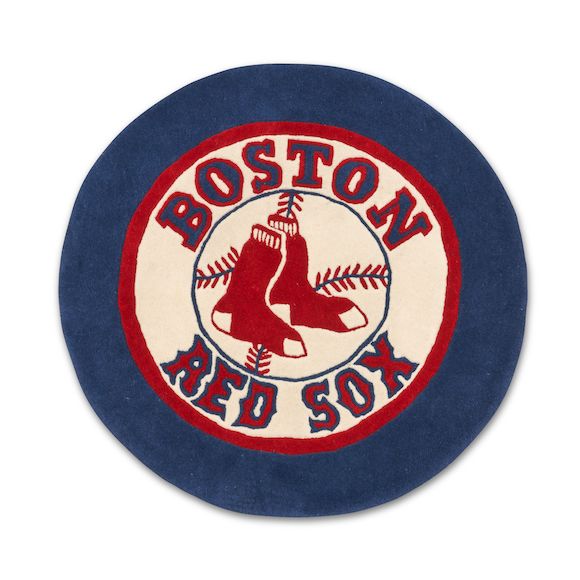 Bonhams Skinner : Red Sox Logo 5' Diameter Throw Rug