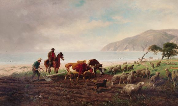 Bonhams : William Hahn (1829-1887) David Jacks on Horseback (Monterey ...