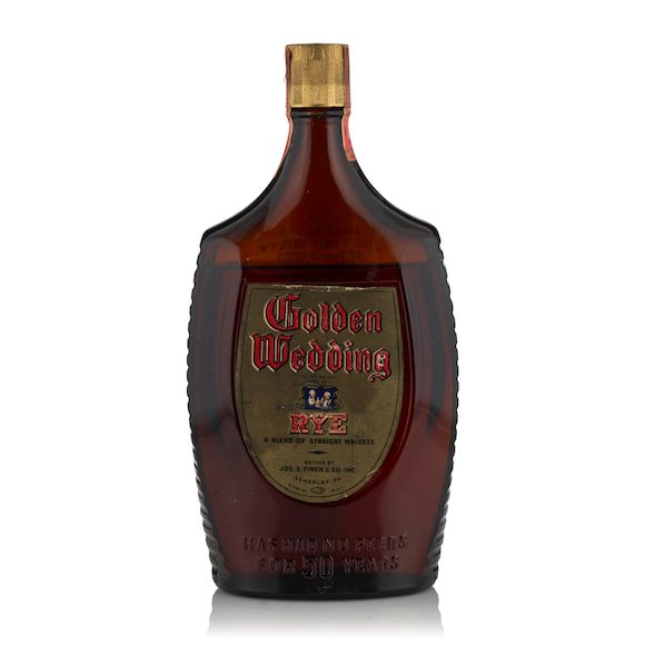 Bonhams Skinner : Golden Wedding Rye c. 1940's (1 quart bottle)