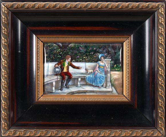 Bonhams Skinner : ENAMEL PLAQUE AFTER EMIL BRACK (1860-1905 ...