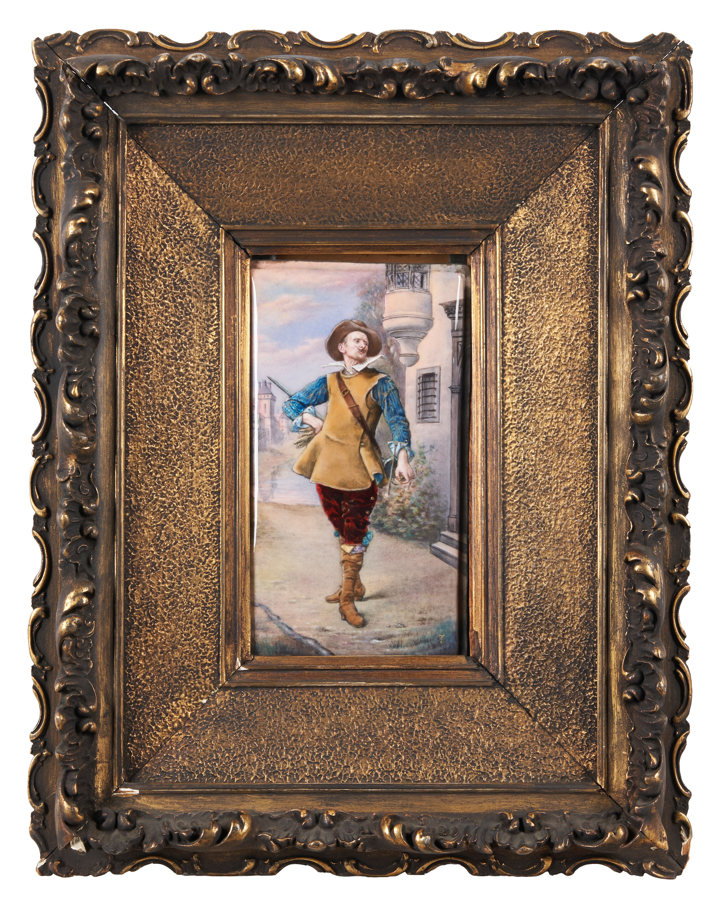 Bonhams Skinner : THEOPHILE SOYER (1853-1940) ENAMEL PLAQUE Limoges, France, early 20th century ...