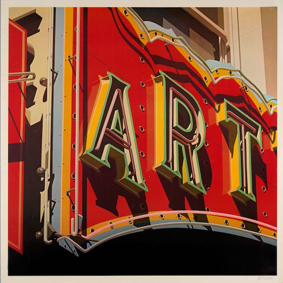 Bonhams : Robert Cottingham (born 1935); Art;