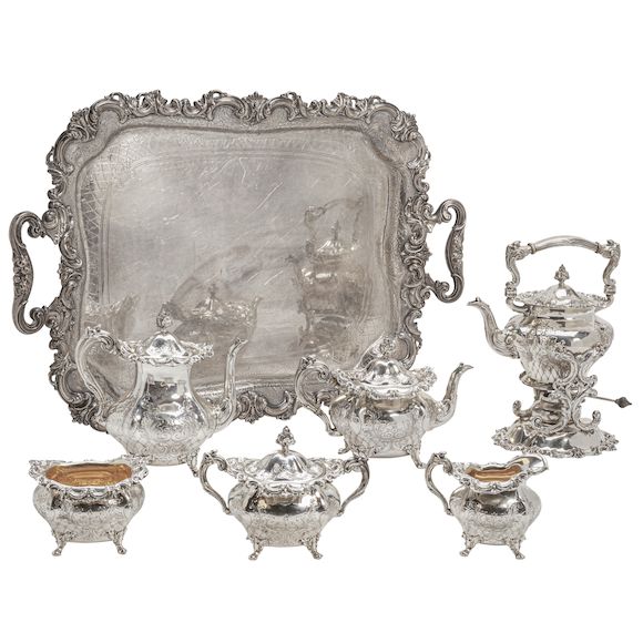 Bonhams : A FRANK W. SMITH SILVER CO. STERLING SILVER SEVEN-PIECE TEA ...
