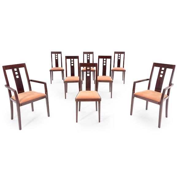 Bonhams Skinner : EIGHT ARTS AND CRAFTS-STYLE DINING CHAIRS Germany, c ...