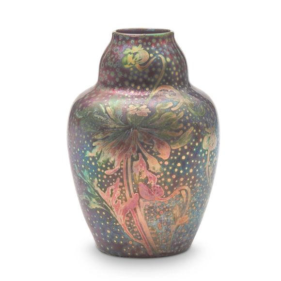 Bonhams Skinner : JACQUES SICARD FOR WELLER POTTERY CO. VASE Zanesville ...