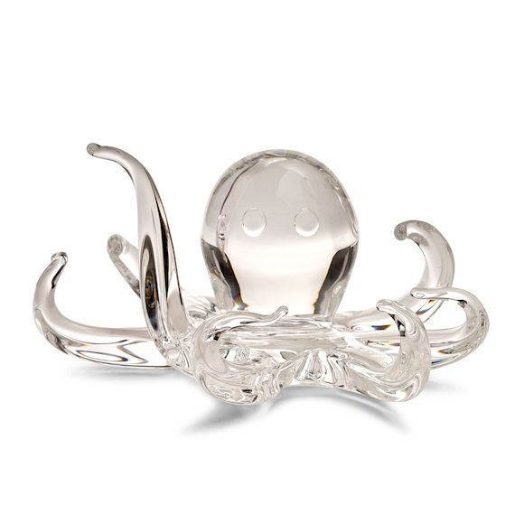 Bonhams Skinner : TAF LEBEL SCHAEFER FOR STEUBEN GLASS OCTOPUS ...