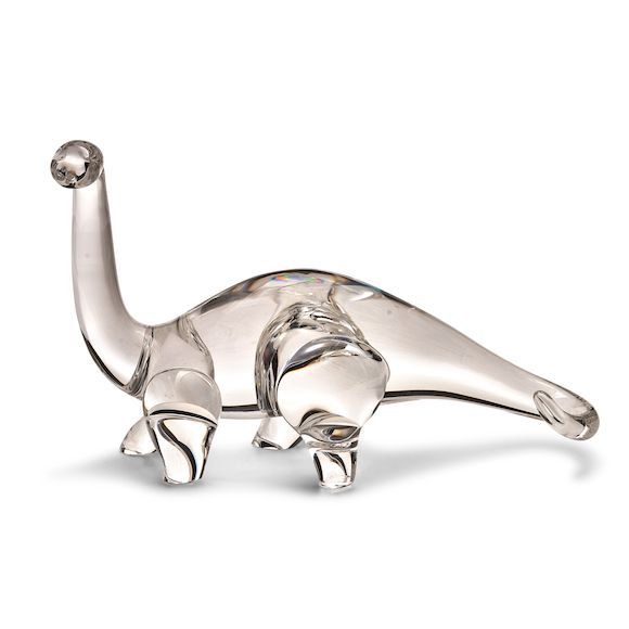 Bonhams Skinner : JAMES HOUSTON FOR STEUBEN GLASS DINOSAUR SCULPTURE ...