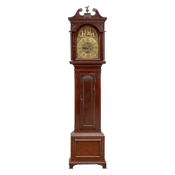 Bonhams Skinner : THOMAS REID GEORGE III OAK TALL CASE CLOCK