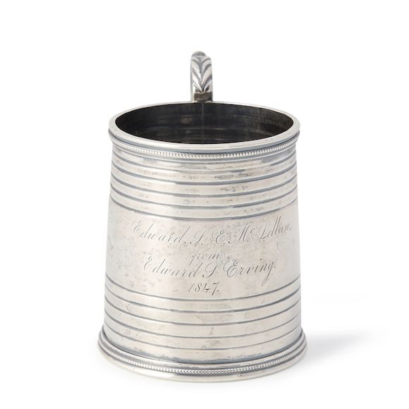 Bonhams Skinner : Coin Silver Mug Lincoln & Reed (1838-48), Boston ...