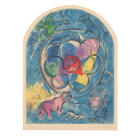 Bonhams : After Marc Chagall (1887-1985); by Charles Sorlier La Tribu de Benjamin, from Douze ...