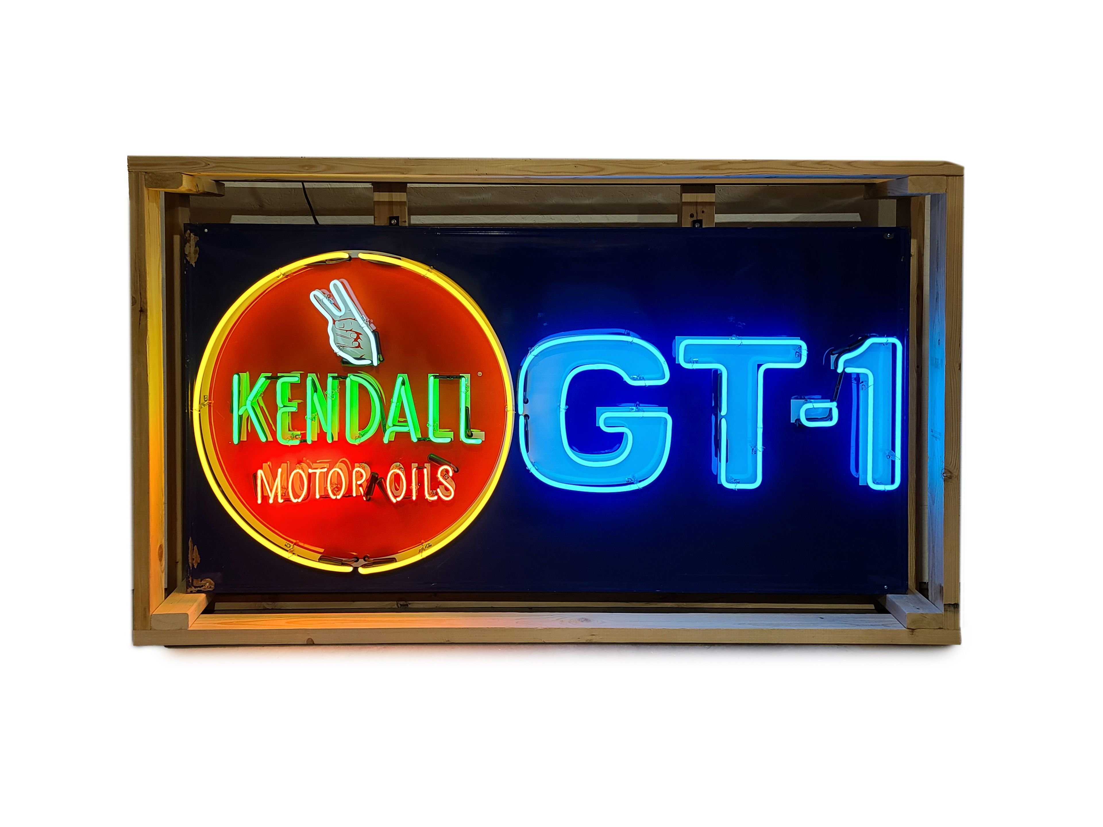 Bonhams Cars : Original Kendall GT-1 tin neon sign