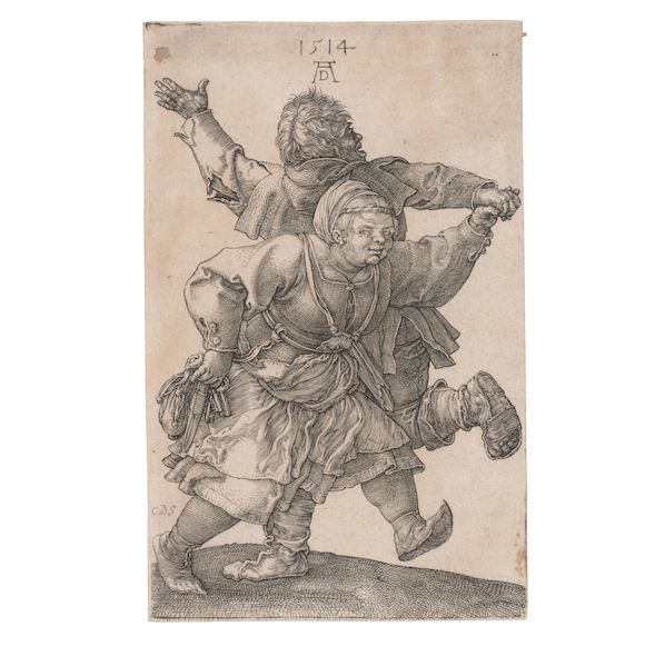 Bonhams : Albrecht Dürer (1471-1528); Peasant Couple Dancing;