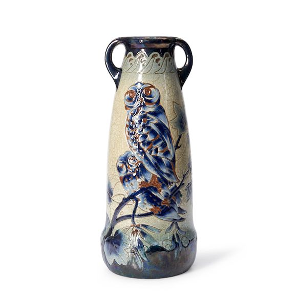 Bonhams Skinner : IMPERIAL AMPHORA POTTERY FLOOR VASE Austria, early ...