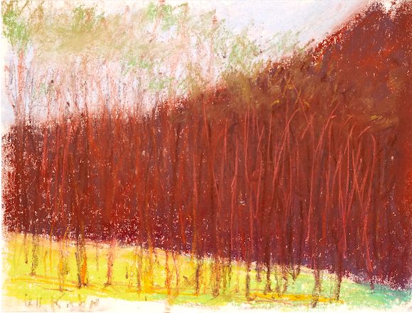 Bonhams Skinner : WOLF KAHN (American/German, 1927-2020) Receding Woods ...