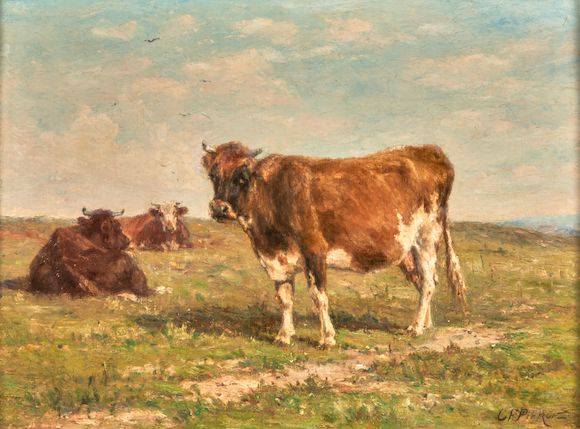 Bonhams Skinner : Charles Franklin Pierce (American, 1844-1920) Cattle ...