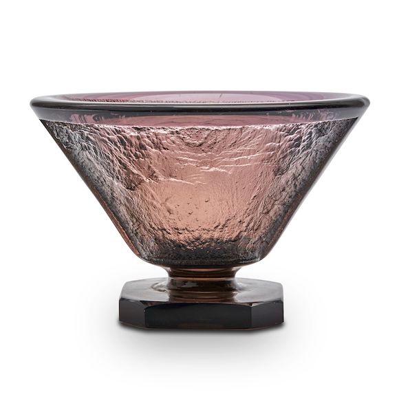 Bonhams Skinner : DAUM ART DECO FOOTED BOWL Nancy, France, c. 1930 ...