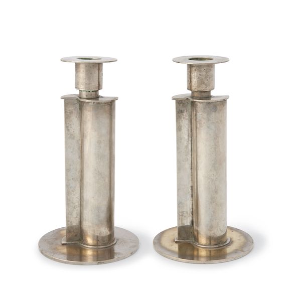 Bonhams Skinner : PAIR OF EMMY ROTH (1885-1942) CANDLESTICKS Germany, c ...