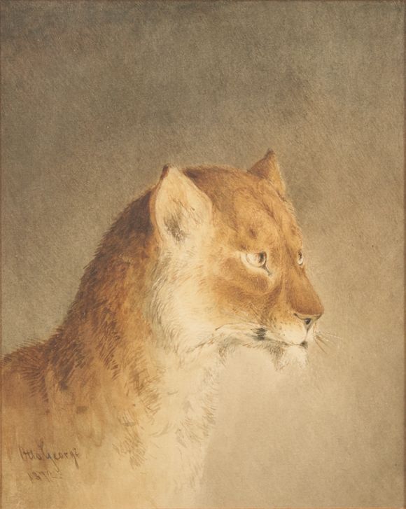 Bonhams Skinner : FRIEDRICH OTTO GEORGI (GERMAN, 1819-1874) LEOPARD, 1872