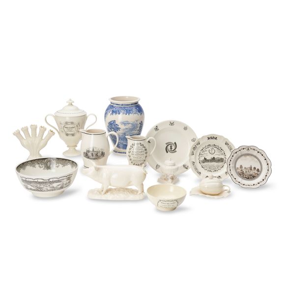 Bonhams Skinner : THIRTEEN MODERN WEDGWOOD QUEENSWARE ITEMS