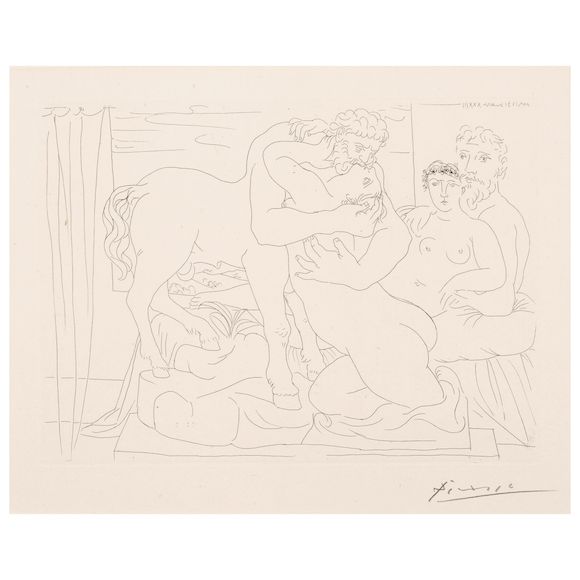 Bonhams : Pablo Picasso (1881-1973); Le Repos du sculpteur devant un ...