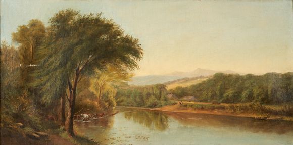 Bonhams Skinner : JAMES MORGAN LEWIN (American, 1836-1877) River ...