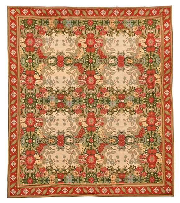 Bonhams Skinner : English Needlepoint Carpet England 14 ft. 5 in. x 17 ...