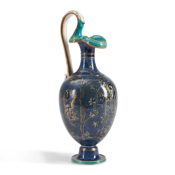 Bonhams Skinner : Wedgwood Emile Lessore Decorated Oenochoe Ewer ...