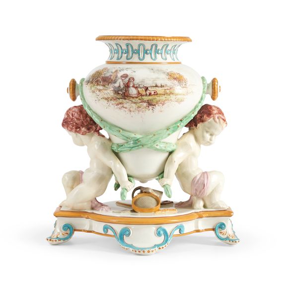 Bonhams Skinner : Wedgwood Emile Lessore Decorated Trentham Vase ...