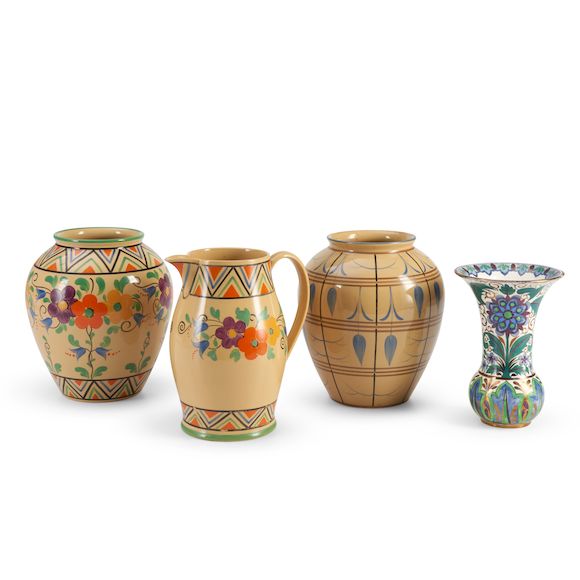 Bonhams Skinner : Four Wedgwood Millicent Taplin Decorated Items ...