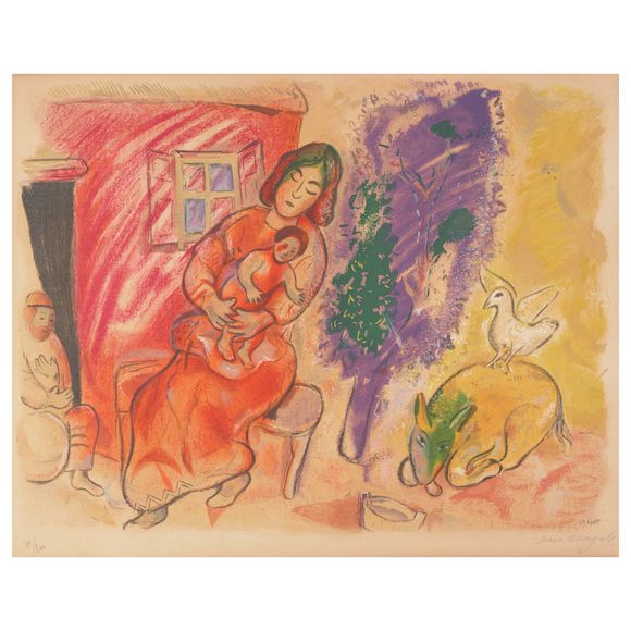 Bonhams : After Marc Chagall (1887-1985) by Charles Sorlier (1921-1990); Maternité;