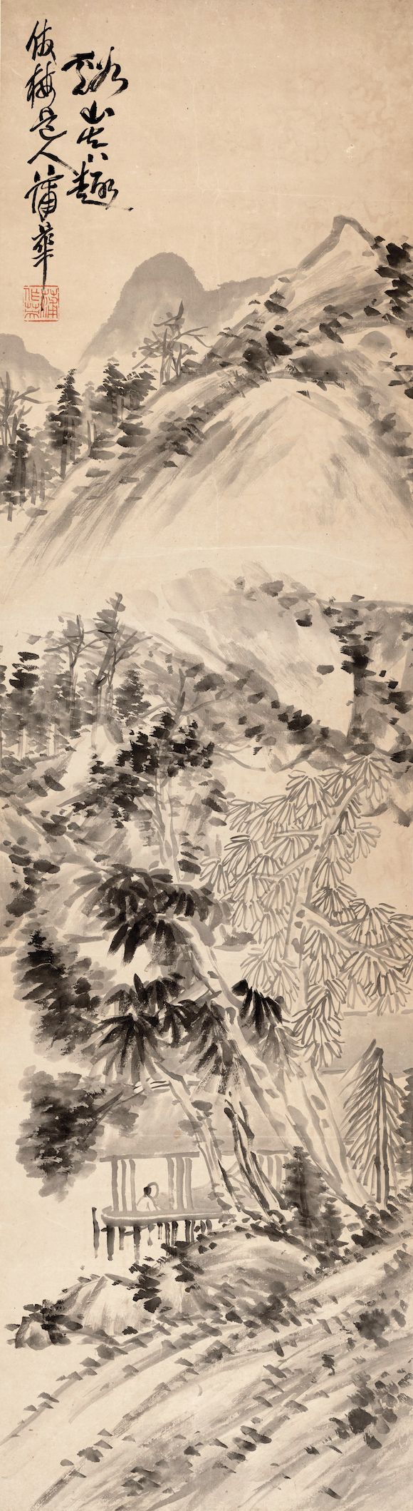 Bonhams : PU HUA (1830/32-1911) Ink Landscape
