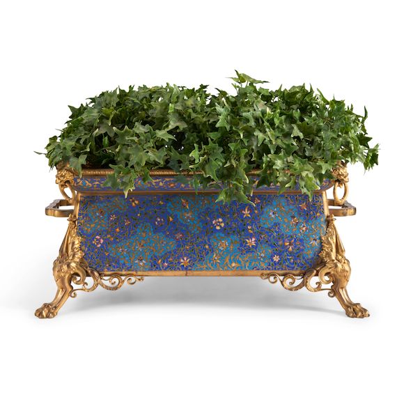 Bonhams Skinner : Champleve Planter, France, 19th century,