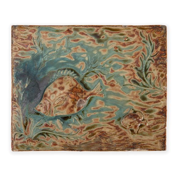 Bonhams Skinner : ALEXANDRE BIGOT (1862-1927) PLAQUE WITH MARINESCAPE ...