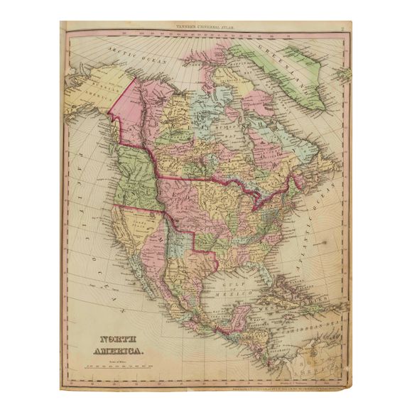 Bonhams : FIRST ISSUE OF TANNER'S UNIVERSAL ATLAS. TANNER, HENRY ...