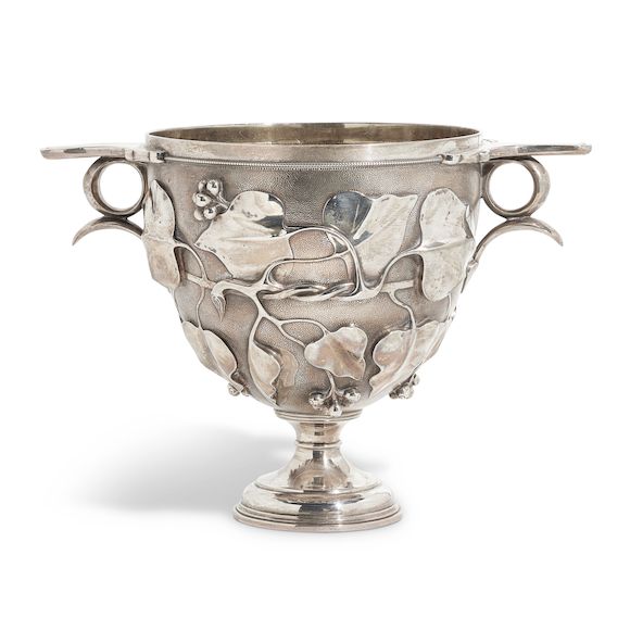 Bonhams : AN ENGLISH SILVER 'SKYPHOS' CUP by Edward Barnard & Sons Ltd ...