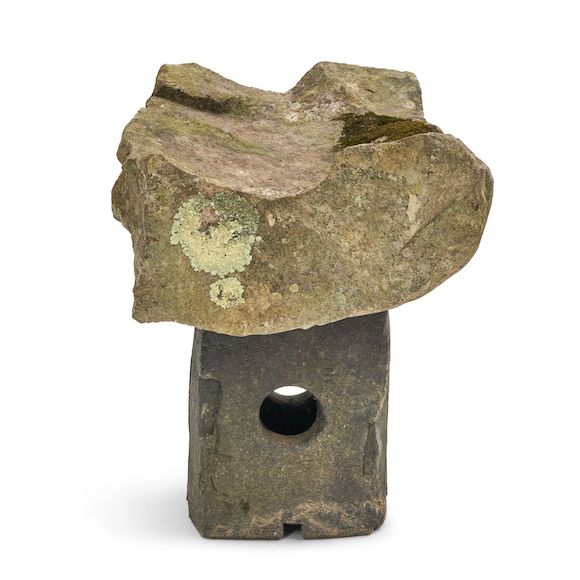 Bonhams Skinner : CONTEMPORARY ASIAN-INSPIRED STONE BIRD BATH