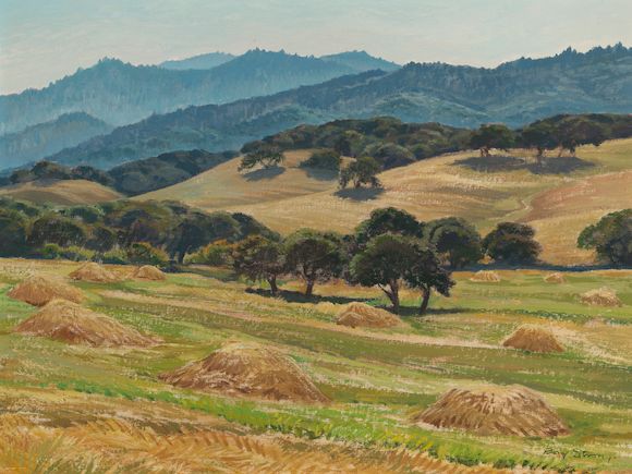 Bonhams : Ray Stanford Strong (1905-2006) Woodside 18 x 24 in. framed ...