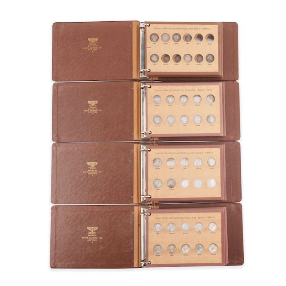 Bonhams Skinner : FOUR NATIONAL COIN ALBUMS OF UNITED STATES BARBER ...