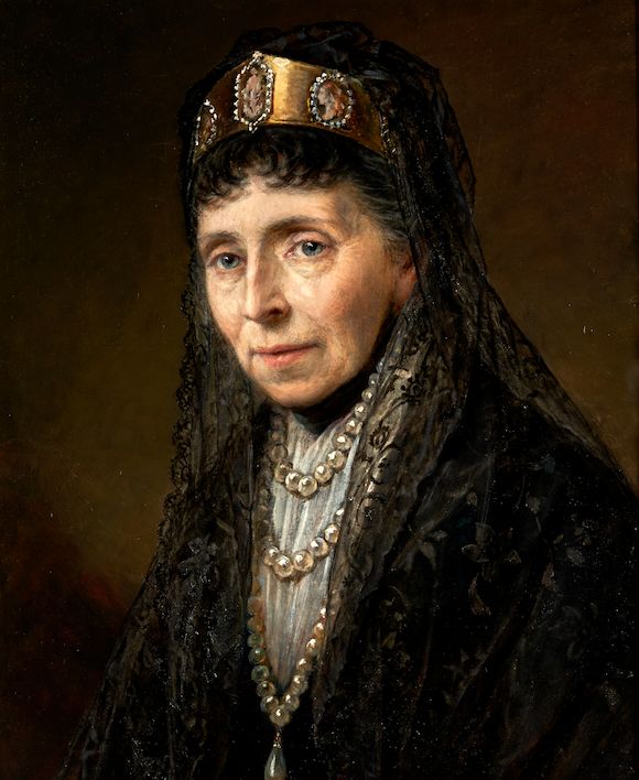 Bonhams Skinner : German School (19th Century) Portrait of Queen ...