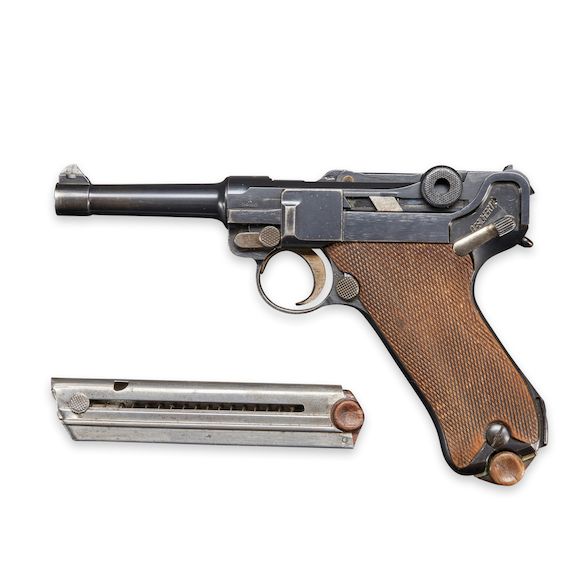 Bonhams Skinner : A DWM 1920 COMMERCIAL LUGER SEMI AUTOMATIC PISTOL. Curio or Relic firearm