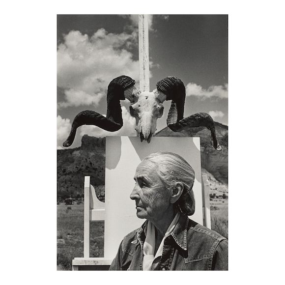 Bonhams : Arnold Newman (1918-2006); 'Georgia O'Keeffe, Ghost Ranch';