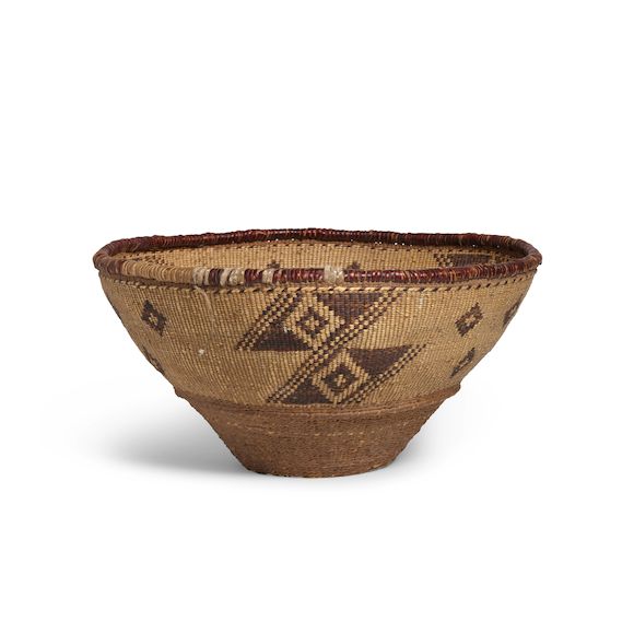 Bonhams : An Achumawi or Western Atsugewi basketry hopper