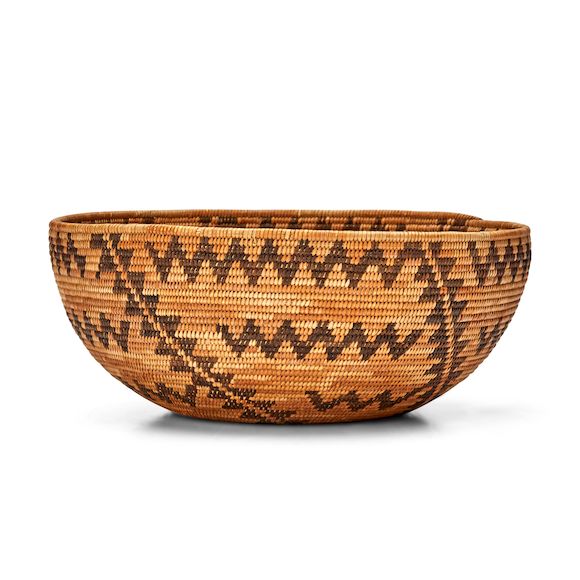 Bonhams Skinner : A Western Mono basket ht. 4, wd. 9 1/2 in.