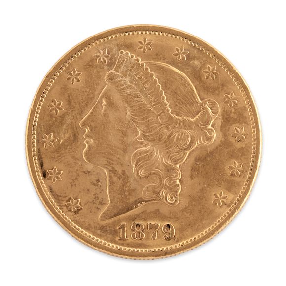 Bonhams Skinner : A UNITED STATES 1879-S LIBERTY HEAD $20 DOUBLE EAGLE ...