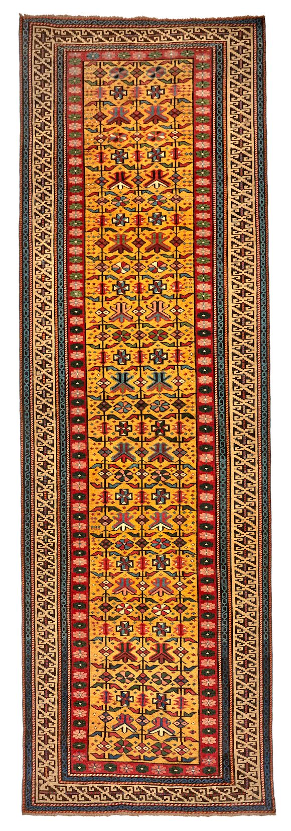 Bonhams Skinner : Kuba Long Rug Caucasus 2 ft. 11 in. x 9 ft. 5 in.