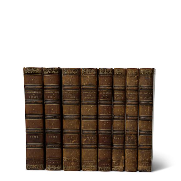 Bonhams : BOSSUT, CHARLES. 1730-1814. A group of Bossut's works, bound ...